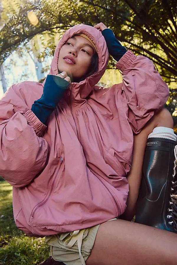 Free People Explore More Fleece Jacket - Petal Pink | Editorialist